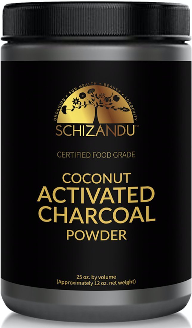 Organic Charcoal Powder by Schizandu - Activated Charcoal Natural, Vegan, Organic, GMO Free - Large Bottle 25 oz Powder