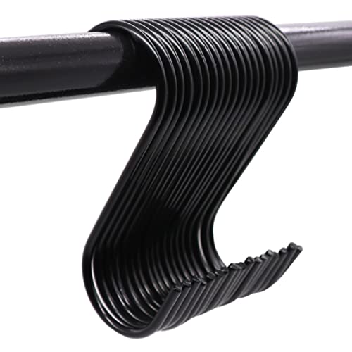 Hook up 10pcs/Set Metal S-Shaped Hook Bathroom Kitchen Coat Hook Multifunctional Storage Hook Hanger Kitchen Stand (Color : Black) jiangyu1994 (Color : Black)