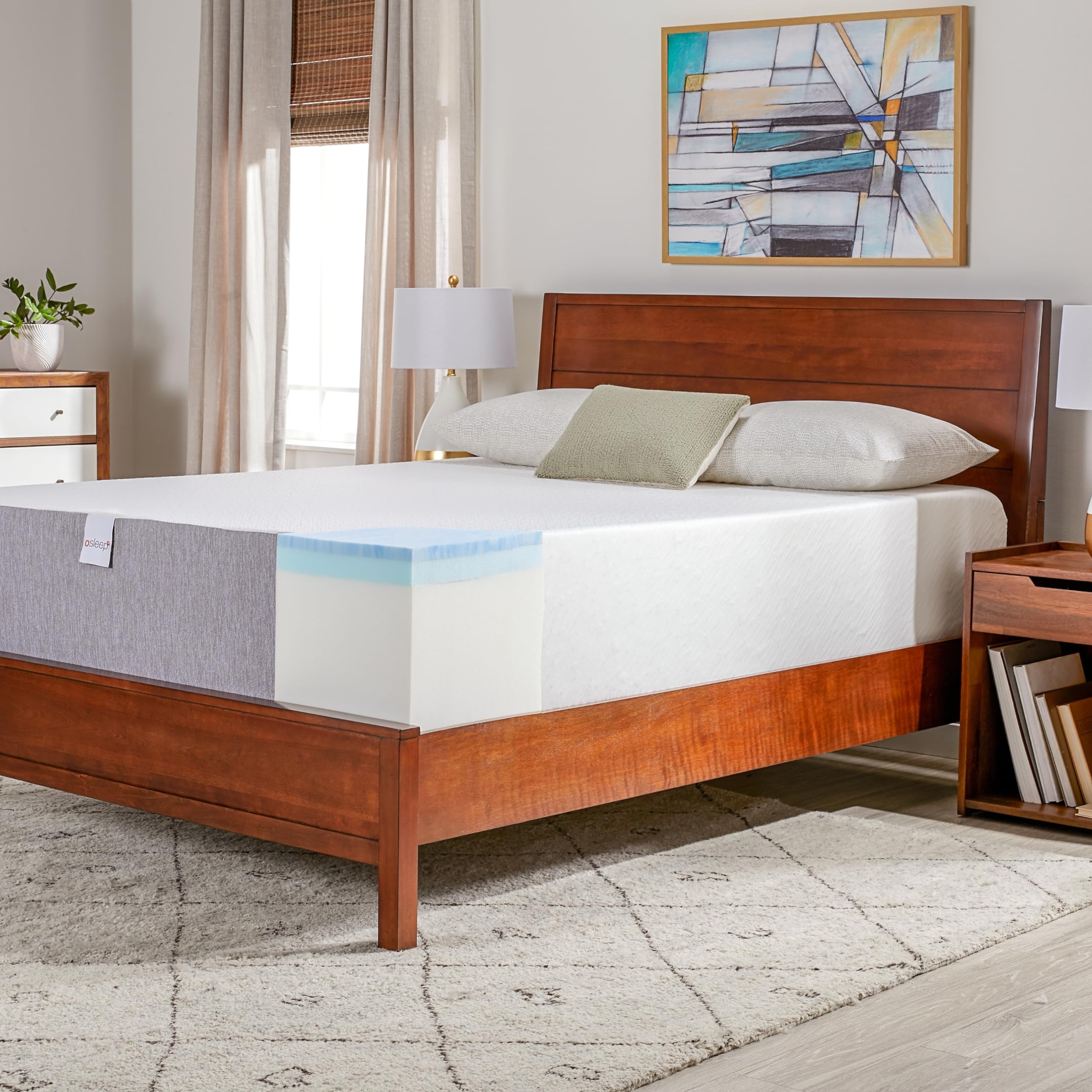 Select Luxury 14-inch Medium Firm Gel Memory Foam Mattress Beige 38"x75"x14"