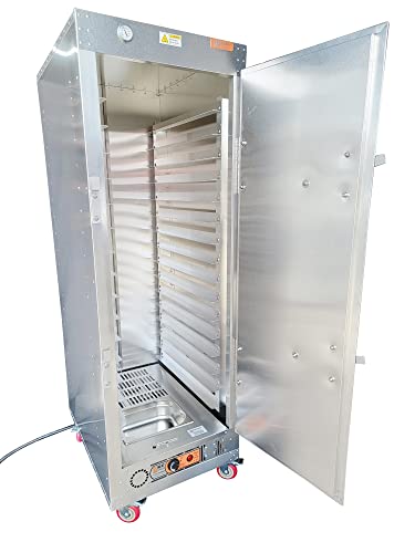 HeatMax 6 Foot Food Warmer Holding Cabinet for 16 Full Size Sheet Pans, for Churches, Schools, Catering, Can Be Used as a Basic Proofer, Made in USA with Service and Support