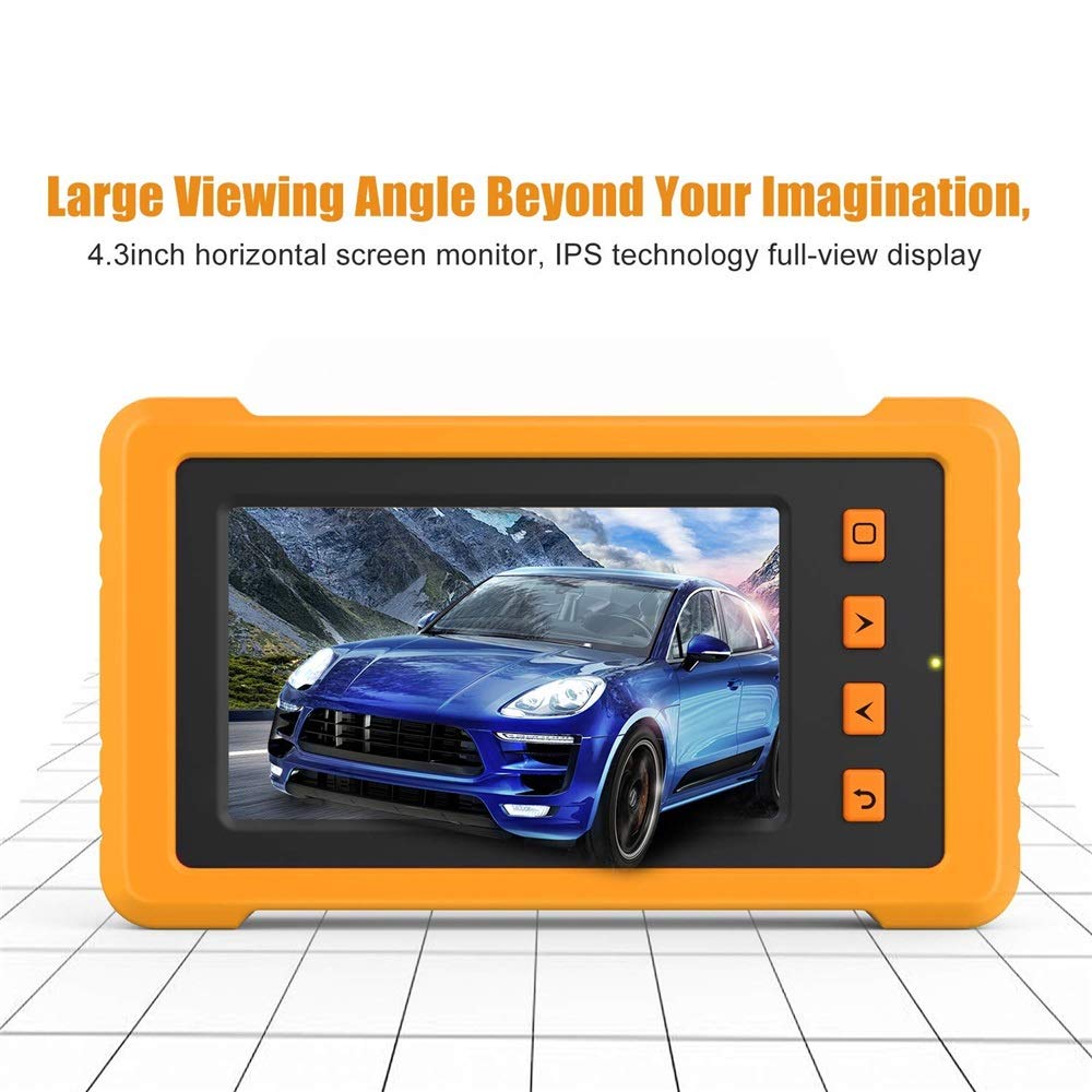 BHVXW 5.5mm Industrial Endoscope 4.3 inch Screen 1080P Borescope Camera IP67 Waterproof Semi-Rigid Snake Camera (Size : 5M)