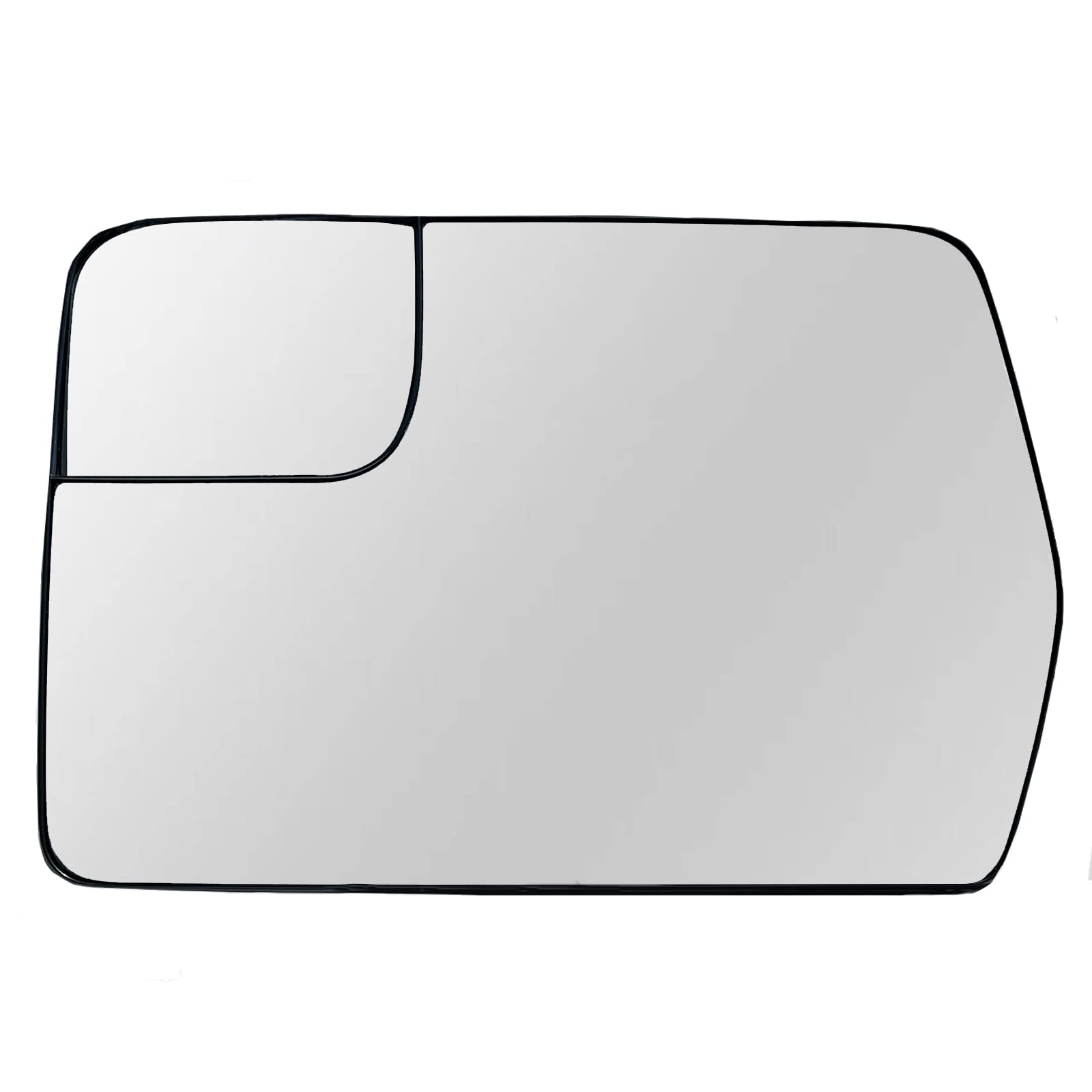 Left Driver Side Heated Mirror Glass Replacement For 2011 2012 2013 2014 Ford F150 Driver Side Mirror - for Ford F150 Side Mirror Glass for F150 Mirrors With Rear Holder - Replace BL3Z-17K707-E