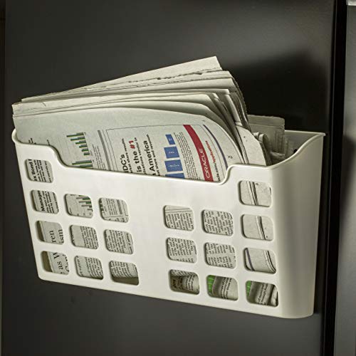 Officemate MagnetPlus Magnetic Letter Size File Pocket, Plastic, White (92543)