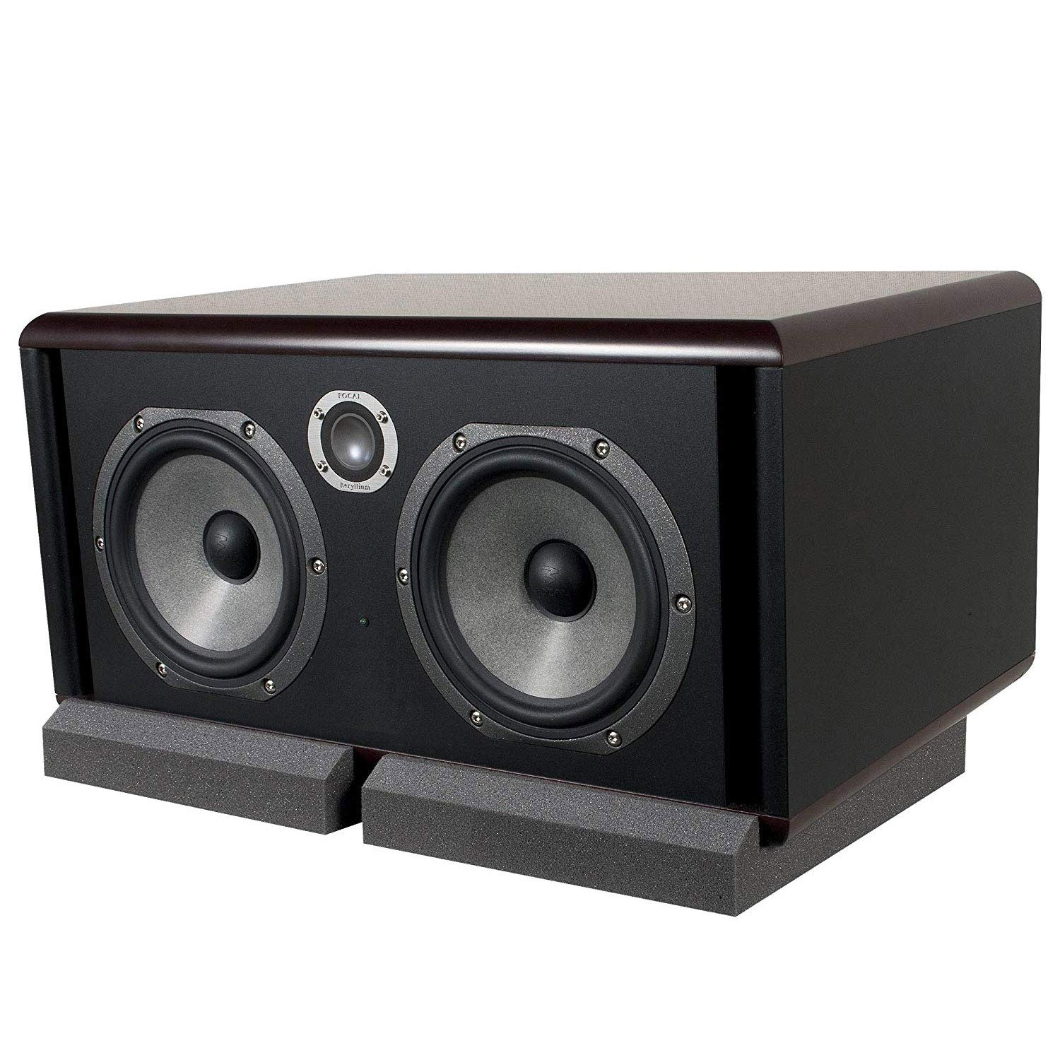 AxcessAbles Large Studio Speaker Isolation Pads for Monitors 8-inch, 7 or 6.5 | Speaker Isolation Pads for Yamaha HS, KRK ROKIT | Speaker Risers | Acoustic Isolation Speaker Foam