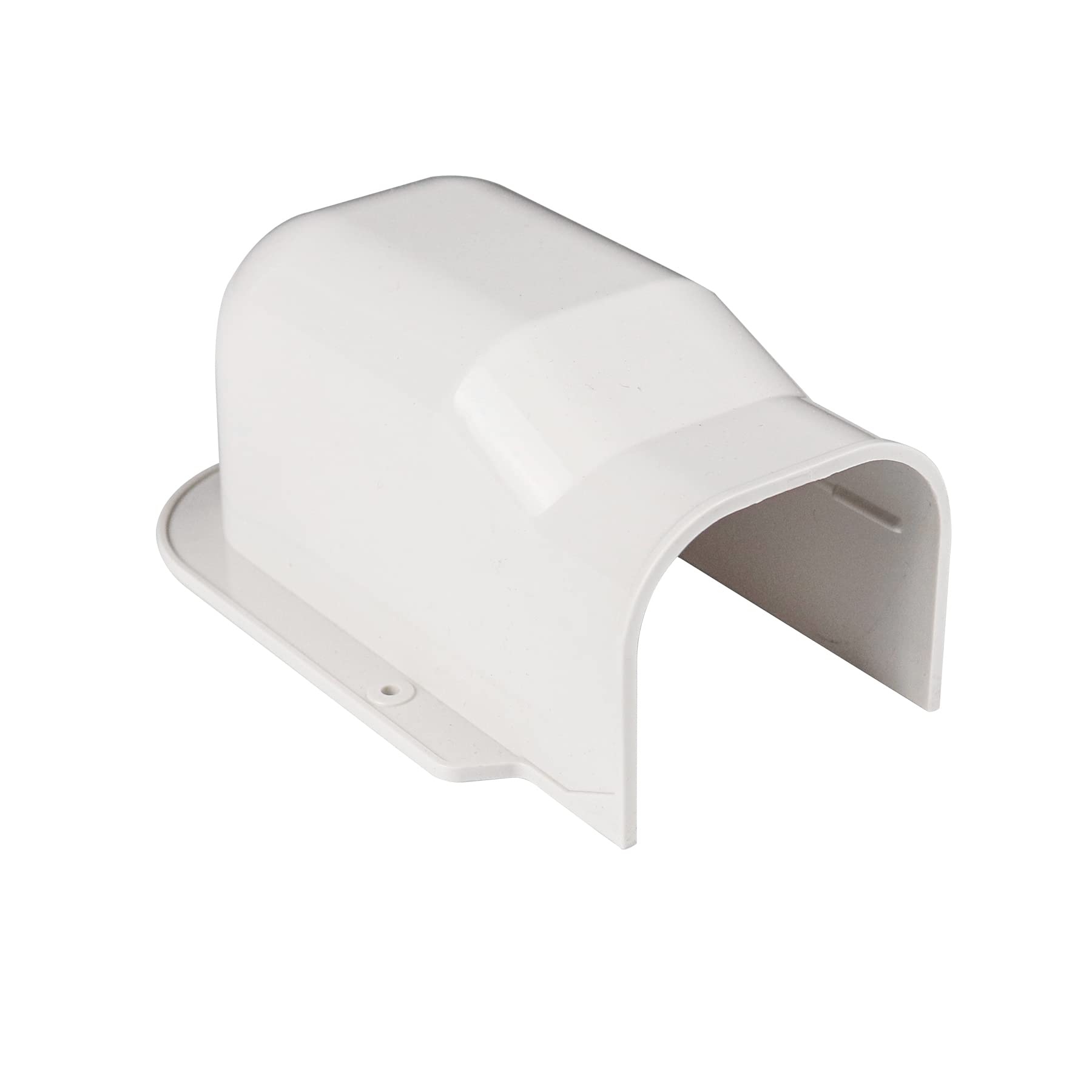 GCGOODS 3" W Wall Entry Cap, Decorative PVC Lineset Cover Kit Parts Accessories for Ductless Mini Split Air Conditioners, Central AC and Heat Pumps