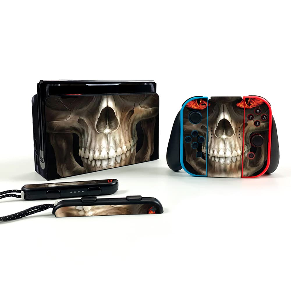 MightySkins Skin Compatible with Nintendo Switch OLED - Evil Reaper | Easy to Apply, Remove, and Change Styles | Made in The USA, (NISWIOL-Evil Reaper)