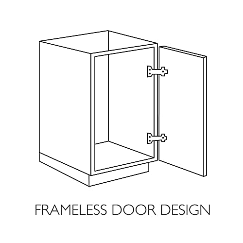 Design House Wyndham Unassembled Bathroom Vanity Cabinet Without Top, 24 in, White