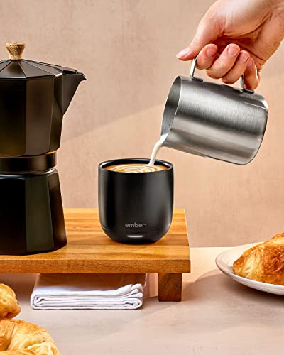 Ember Temperature Control Smart Cup, 6 oz, App-Controlled Heated Coffee Cup, Espresso Mug with 90 Min Battery Life, Black