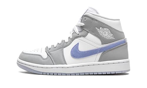 Jordan Womens WMNS Air Jordan 1 Mid BQ6472 105 Grey Blue - Size 9W