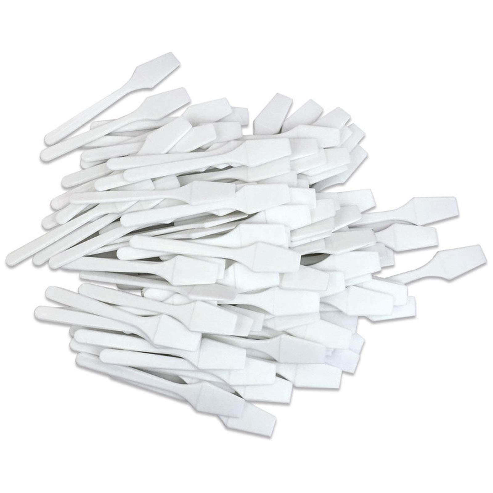 PANA (200 Pieces of White Color Cosmetic Make Up Disposable Plastic 2.5" Spatulas Skin Care Facial Cream Mask Spatula