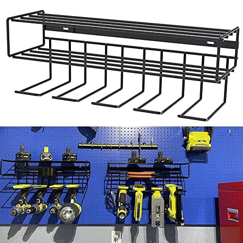 BBASILIYSD Tool Rack Electric Drill Holder Wall Mount Organizer Workshop Accessories Hardware Screwdriver Tool Wrench Storage Power Shelf