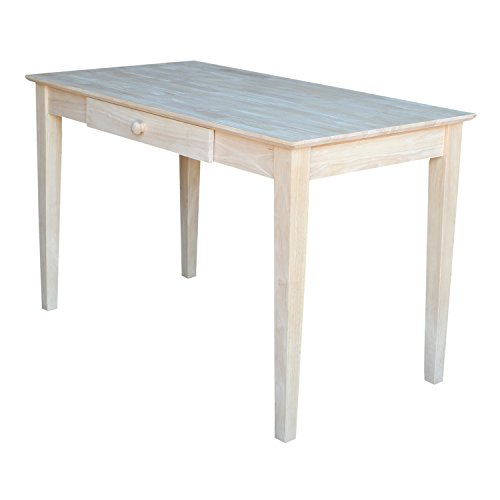 International Concepts Basic Desk with Drawer, Unfinished