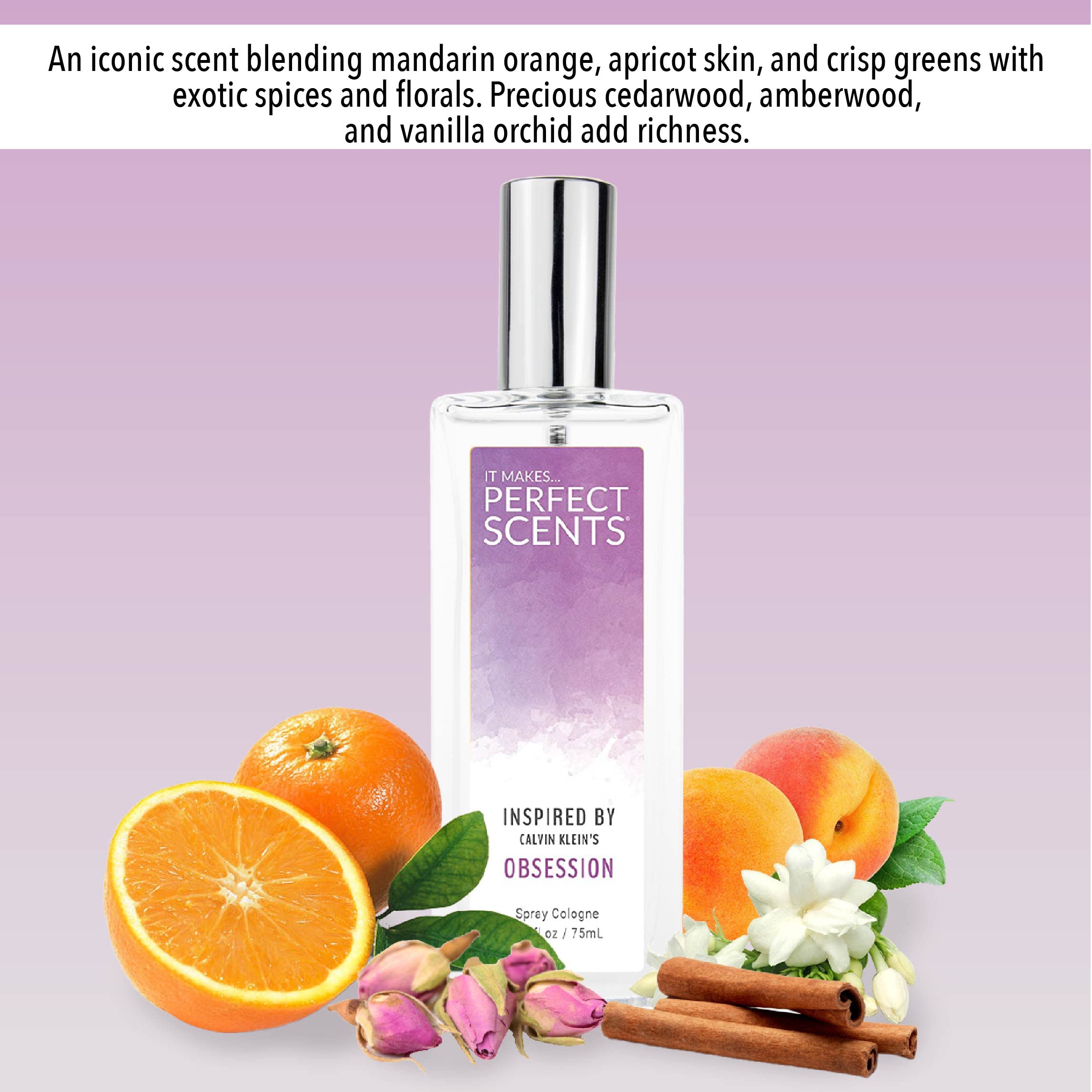 Perfect Scents Fragrances | Obsession | Women’s Eau de Toilette | Vegan, Paraben Free | Never Tested on Animals | 2.5 Fluid Ounces