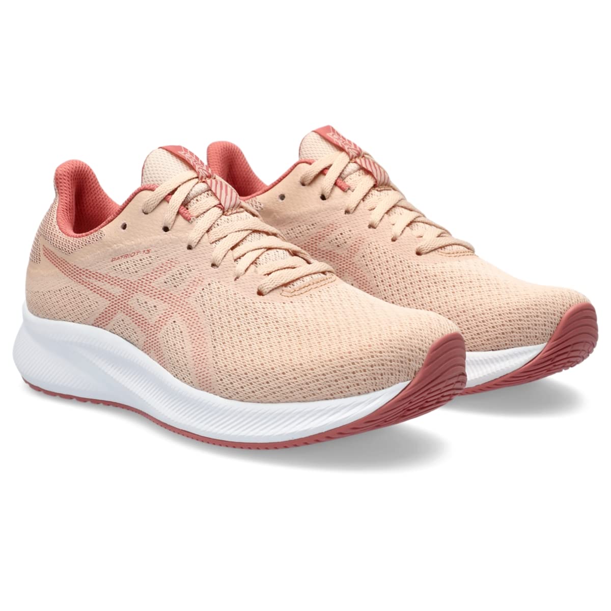 ASICS Women's Patriot 13 Running Shoes, 7, Pale Apricot/Light Garnet