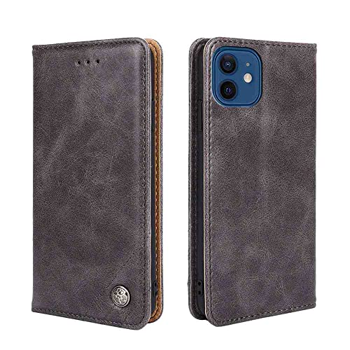 CYR-Guard Phone Cover Wallet Folio Case for Oppo REALME 7 PRO, Premium PU Leather Slim Fit Cover for REALME 7 PRO, Anti-Dirt, Gray
