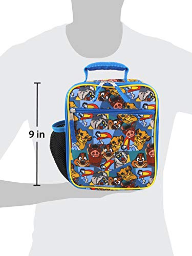 Disney The Lion King Boy's Girl's Soft Insulated School Lunch Box (Blue, One Size)