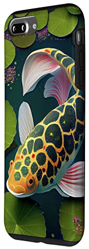 iPhone 7 Plus/8 Plus Japanese Koi fish Pond Lilly pad Carp Fish Case