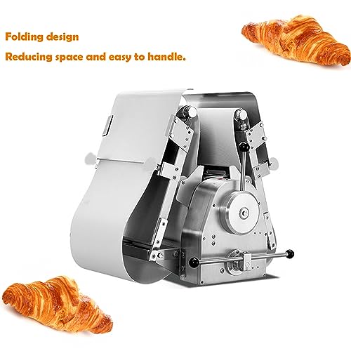 INTSUPERMAI Dough Sheeter Reversible Commercial Dough Roller Machine 70.9"×19.7" Belt Fondant Sheeter Flattener Pastry Pizza Noodle Press Machine Two-way Rollers 110V