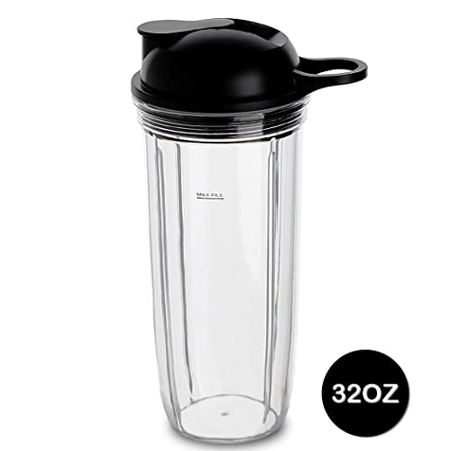 Joyparts Replacement Parts cup with To-Go Lid ,Compatible with NutriBullet Blender Combo NutriBullet Pro 1000 and NutriBullet Select 2.0 (32oz)