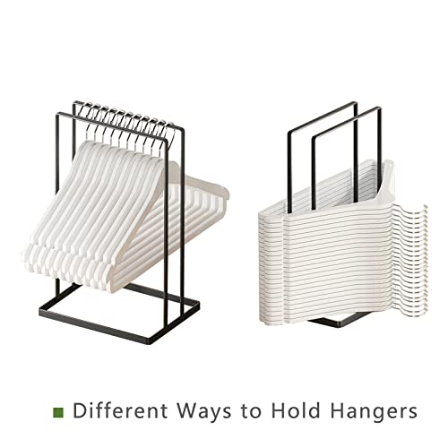 Hanger Organizer Rack Hanger Stacker Holds up 110 Wire Clothes Hangers for Laundry Room Closet Space Saving,Hanger Rack Storage is Especially Suitable for Adults and Baby Standard Velvet Hangers