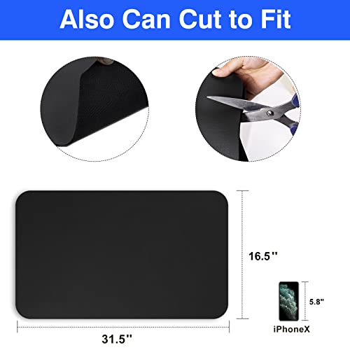 FUMAX Coffee Mat, 16βx32β Large Coffee Maker Mat for Countertop, Absorbent & Hide Coffee Stains Coffee Bar Mat, Non-Slip Rubber Backed, Coffee Bar Accessories Fit Under Coffee Maker Machine