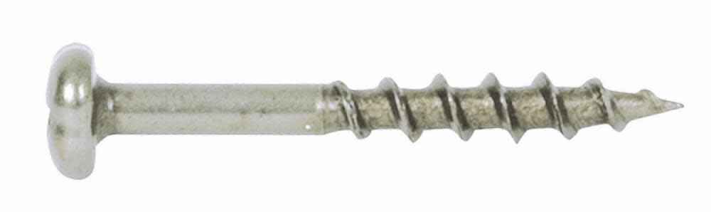 General Tools Phillips Square Drive Pan Head #8497, Self-Tapping Pocket Hole Screws, 1-1/4 Inch, 100-Pack, Coarse Thread