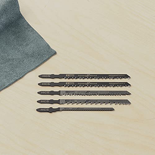 Amazon Basics Assorted T-Shank Jigsaw Blades Set, 50-Pieces
