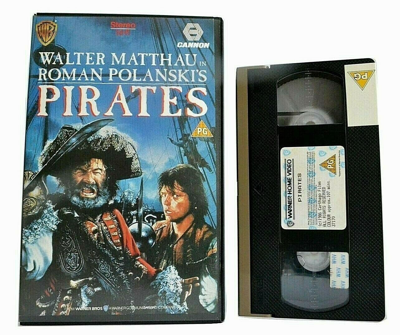 Pirates: Film By R.Polanski (1987) - Large Box - Comedy/Adventure - Pal VHS