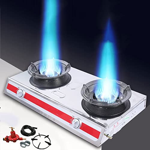 Gas cooker, single and double cooker, portable gas cooker, stainless steel gas cooker, camping, double cooker, for caravans, flats, outdoors,2