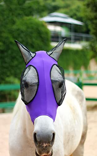 Horse Fly mask, Comfort Horse Fly Masks for Horse,Elasticity Fly Mask with Ears,We Focus On Quality
