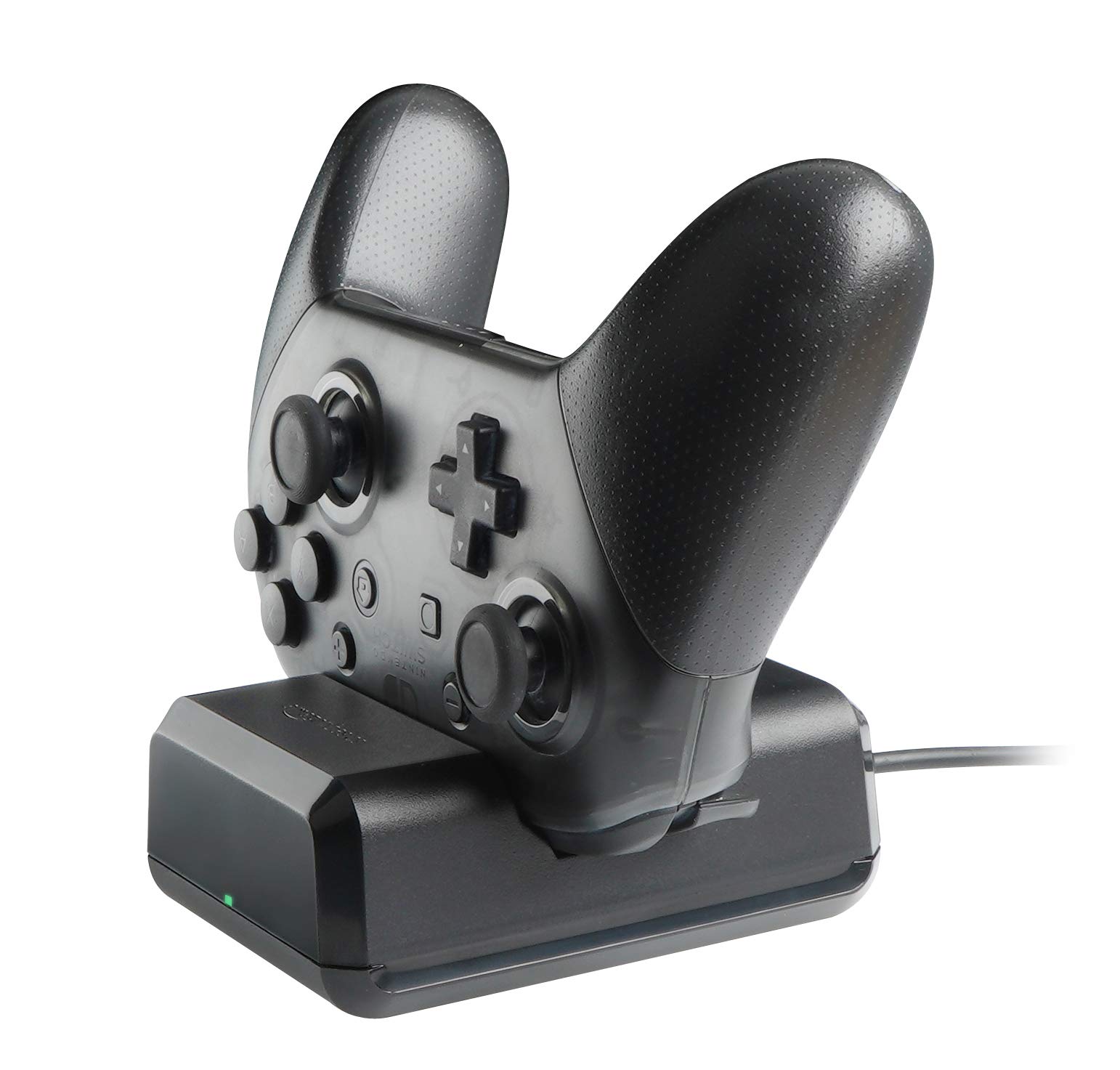 Amazon Basics Charging Dock for Nintendo Switch Pro Controller with USB Cable - 2.6 Feet Cable, Black