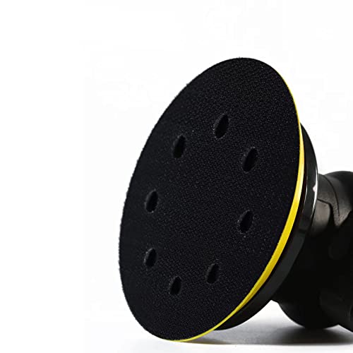 DIVSEA 2 Pack Orbital Sander Pads, 8 Holes Hook and Loop Soft Sponge Cushion Interface Buffer Pad 5-Inch
