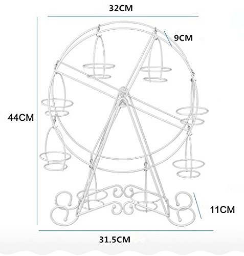 Wedding Party Furnishing Accessories Dessert Serving Tray White Iron Ferris Wheel Cupcakes Stands Cupcakes Holders Rack¡
