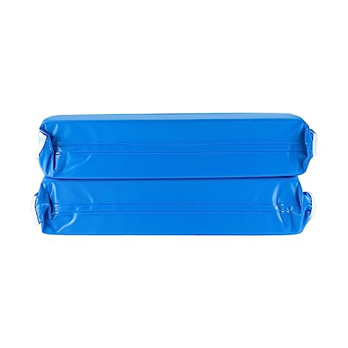 CASE Pack of 6 KinderMat Jr. Daydreamer, 2 inches Thick, 4-Section Rest Mat, 44" x 19" x 2", Blue/Teal, 100% Made in USA (CASE of 6: 500225 2" Jr. Daydreamer with Binding)