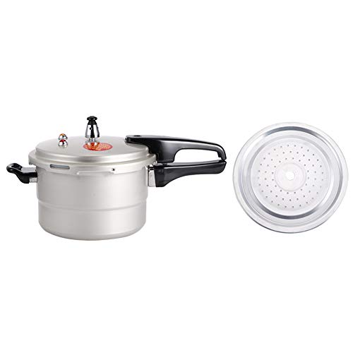 Jeanoko Explosion-Proof Household Pressure Cooker with Aluminum Alloy Steaming Layer Pressure Cooker for Gas Electric Ceramic Stove(20cm) Home Kitchen Dining Cookware Pots Pans Pressure Cookers