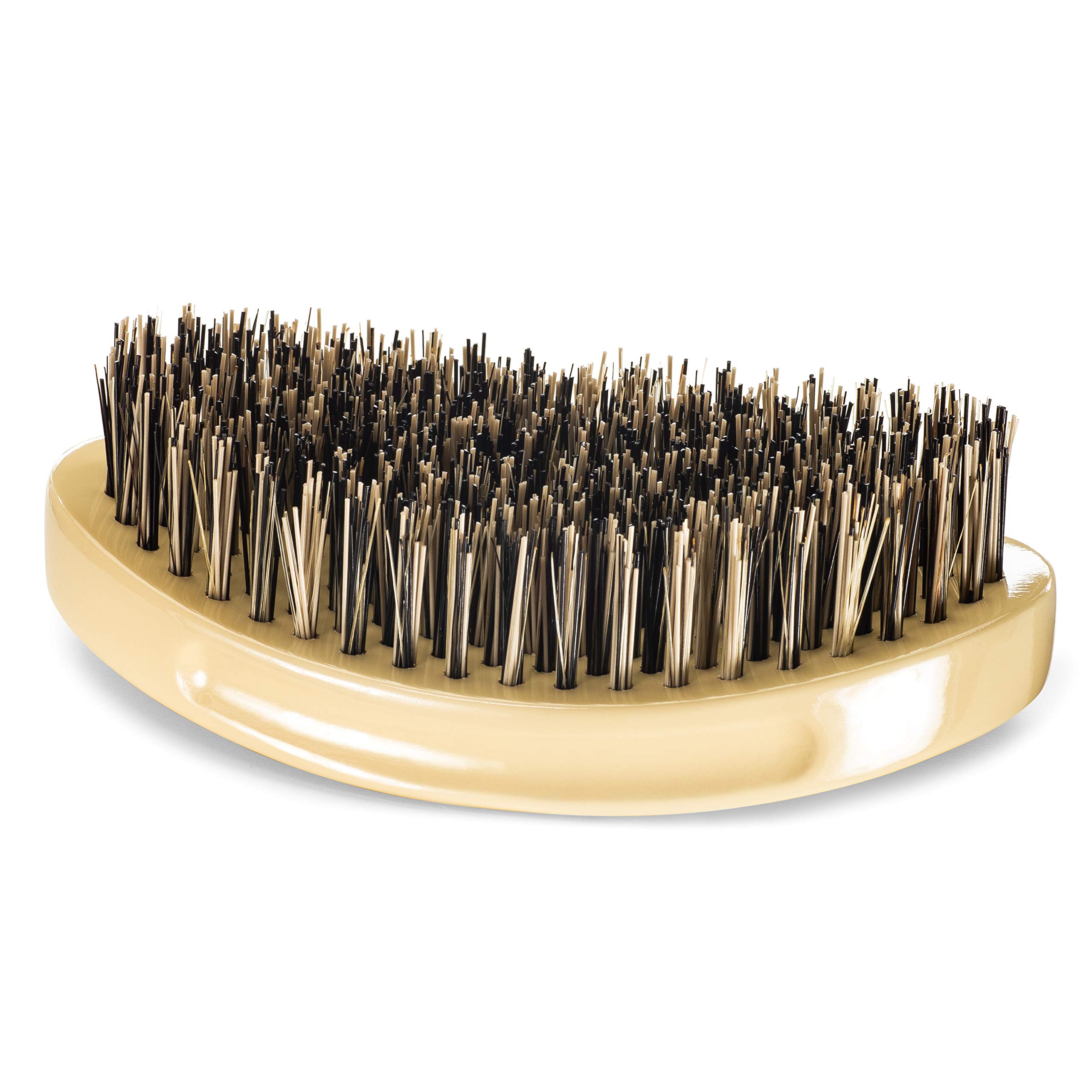 Torino Pro Wave Brush #1510 - By Brush King - Curved, Hard Palm/Military 360 Waves Brush