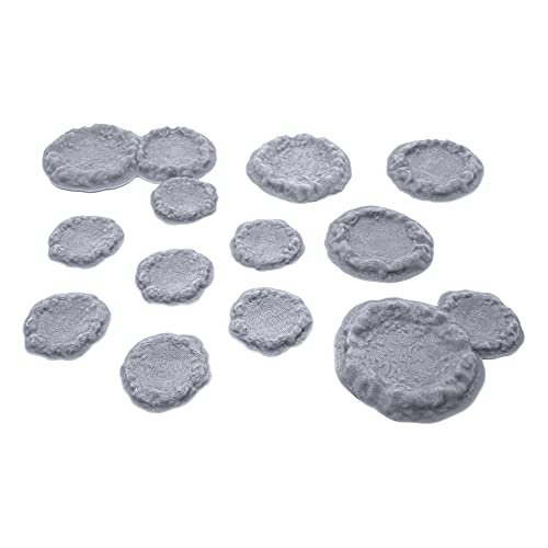 EnderToys Blast Craters, Terrain Scenery for Tabletop 28mm Miniatures Wargame, 3D Printed and Paintable