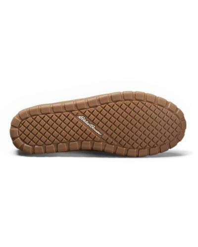 Eddie Bauer Men's Shearling-Lined Moccasin Slipper, Tan 8M