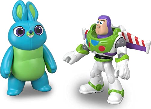 Fisher-Price Imaginext Disney Pixar Toy Story 4 Buzz Lightyear & Bunny Figure 2-Pack