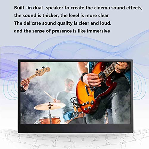 BDT 13.3 -inch Thin IPS High -Definition Mobile Phone Front -line Computer Same Screen Sub -Screen Portable Portal Full HD 1920 * 1080p (Color : with Touch)