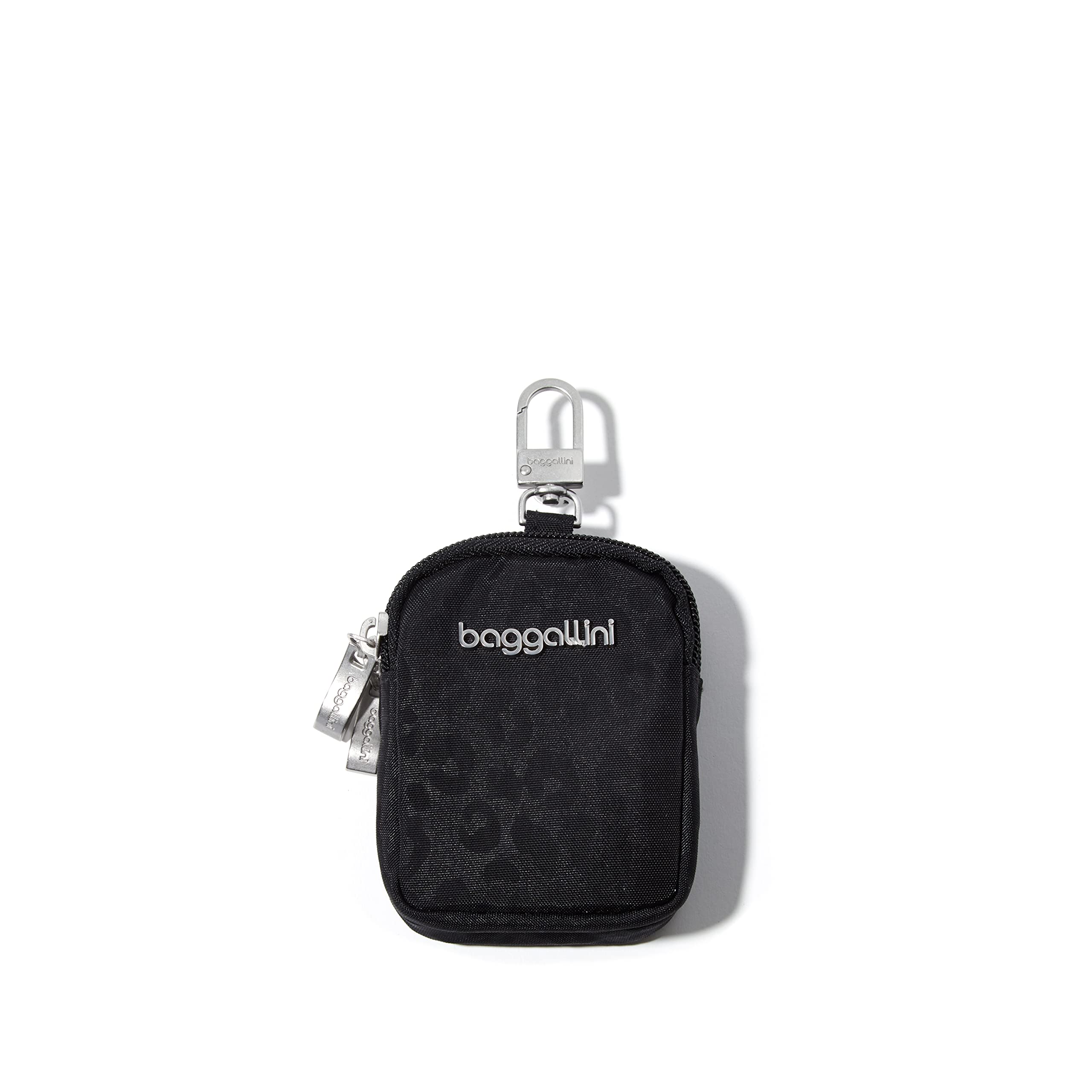 Baggallini RFID Rectangle Double Zip Pouch Blush Camo One Size
