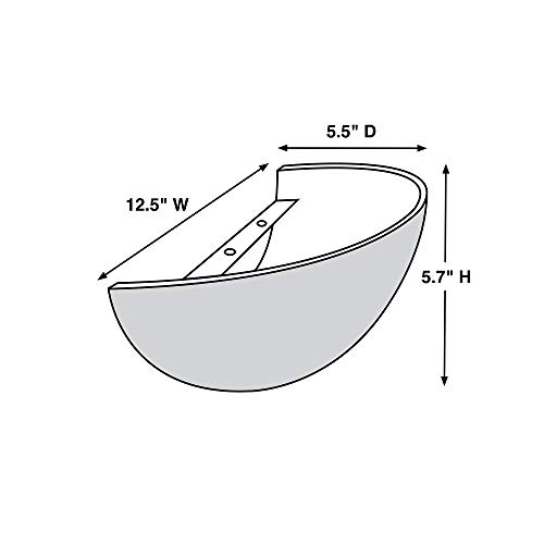 It's Exciting Lighting IEL-4300 Frosted Marble Glass Half Moon Sconce With Frosted Marbleized Glass Shade In Half Moon Shape, Battery Operated With No Electrical Outlet Required
