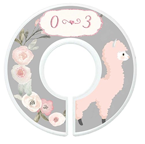 Mumsy Goose Nursery Closet Dividers Closet Organizers Baby Girl Clothes Dividers Llamas