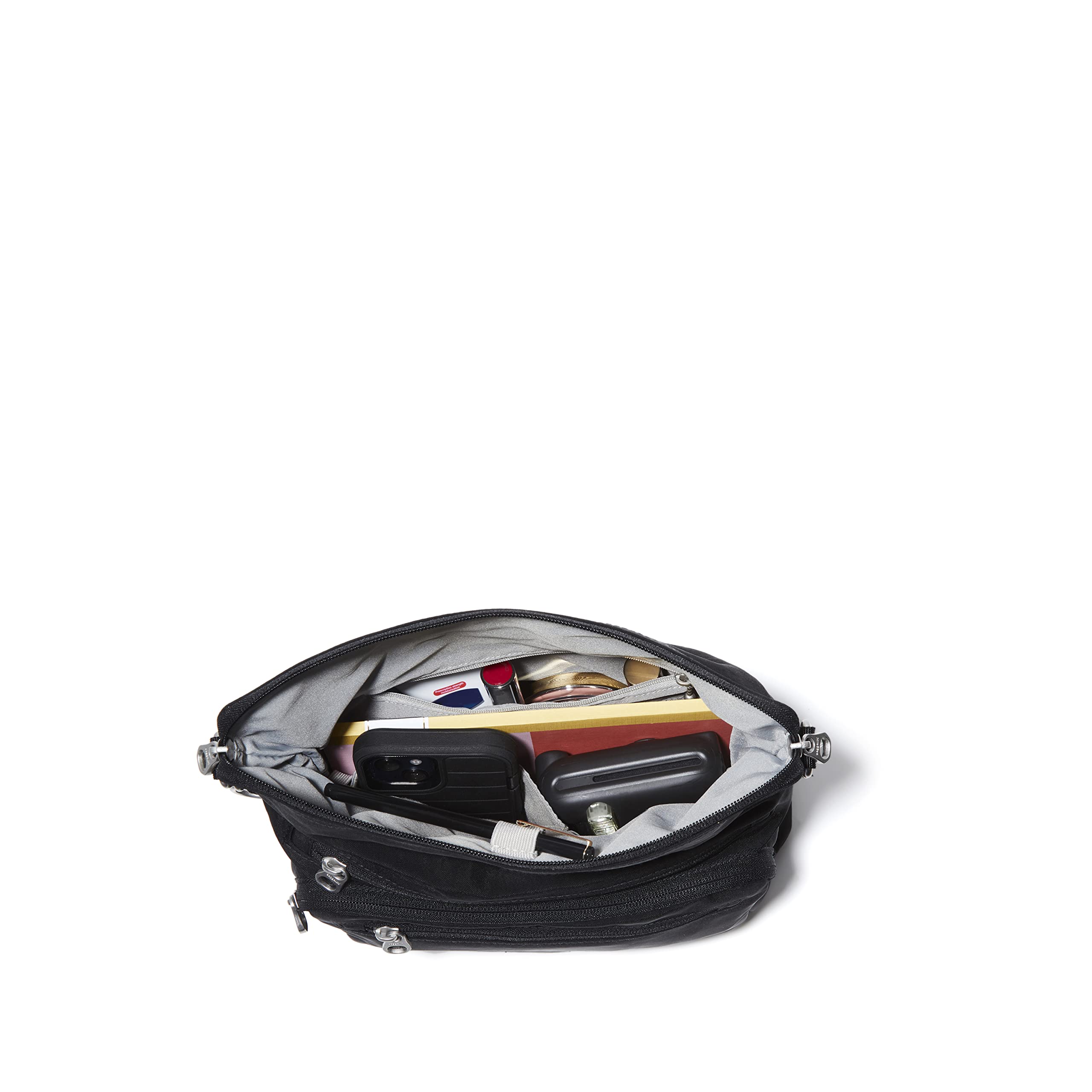 Baggallini Womens Urban Explorer Multi Crossbody, Black, One Size US