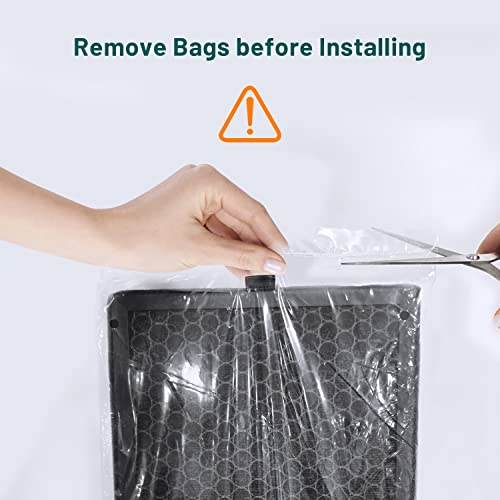 Jafanda Air Purifiers 2X Filter Replacement,True HEPA and Activated Carbon 2X Filter, Made for JF260 Air Purifiers