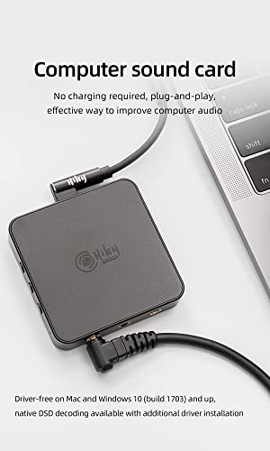 HiBy FD3 High Resolution Headphone Amp USB DAC Type-C Nearly Zero Noise Floor 3.5mm SE+2.5mm+4.4mm Balanced Headphone outputs