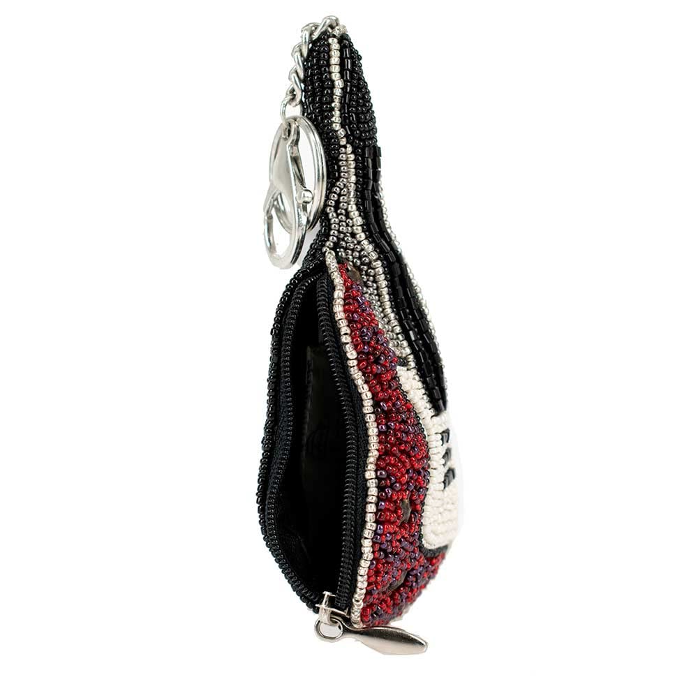Mary Frances Guitar Girl Coin Purse/Key Fob, Multi