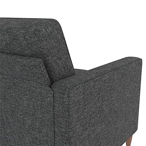 DHP Liah Reversible Sectional Sofa with Pocket Spring Cushions, Dark Gray