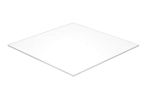 Falken Design falkenacrylic_dp9_236_8x8 Acrylic Sheet, Plastic/Plexiglas/Lucite, 8" x 8-1/4", Satin