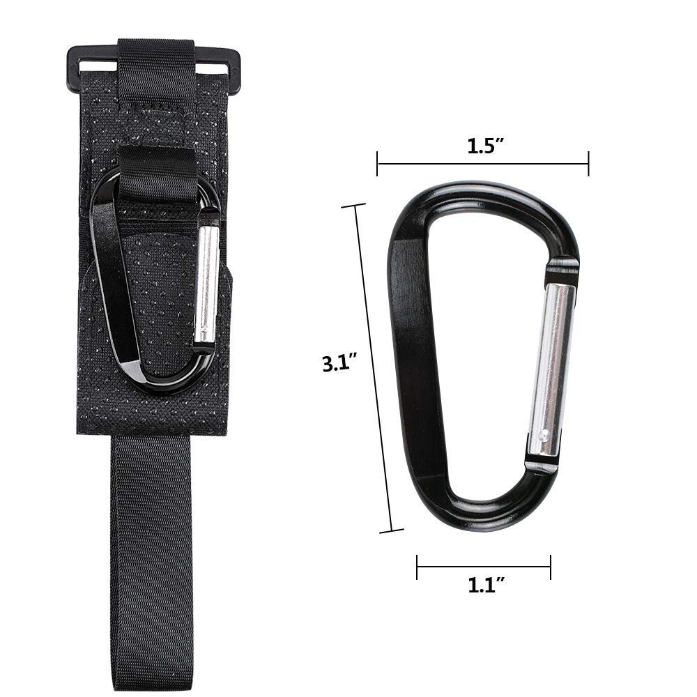 Topwon Strollers Hooks with Wrist Strap,Universal Handy Hook for Strollers/Walkers/Buggy -2Pcs
